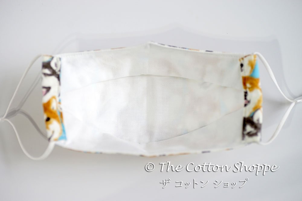 Shiba Inu Boat Mask - Preorder - Cotton Oxford - The Cotton Shoppe