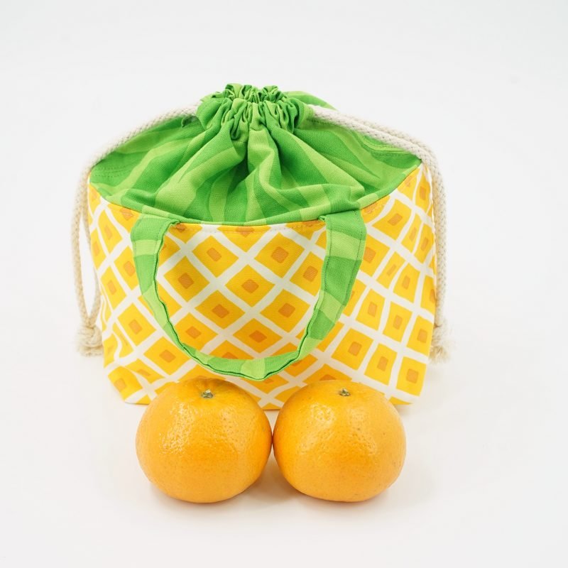 Pineapple Mandarin Orange Bag - Chinese New Year - The Cotton Shoppe